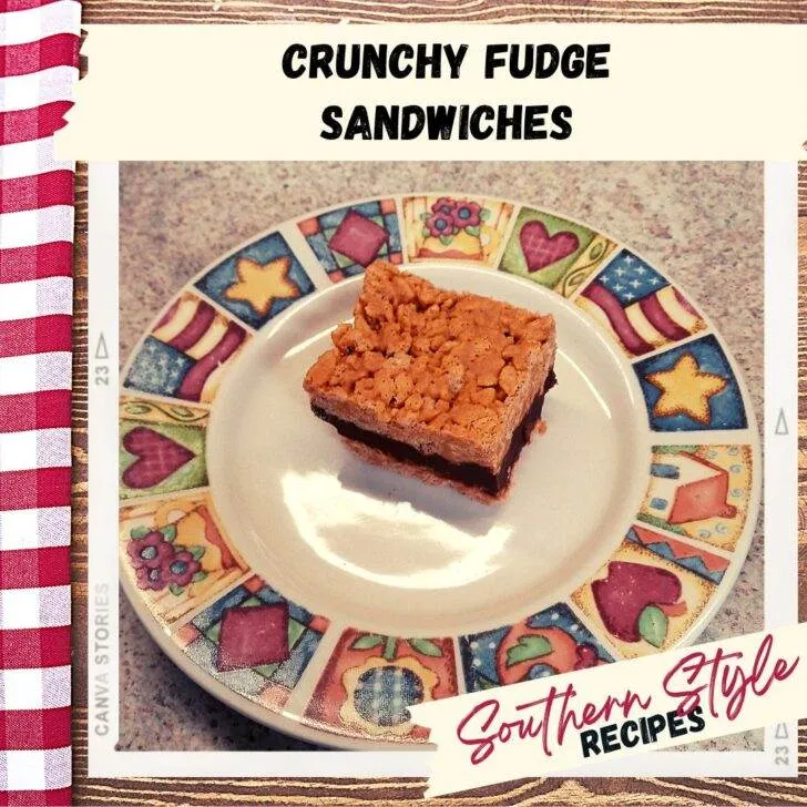 Crunchy Fudge Sandwiches - Southern Style Recipes