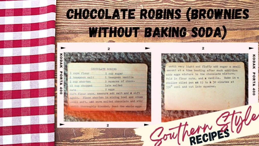Chocolate Robins (Brownies Without Baking Soda) - Southern Style Recipes